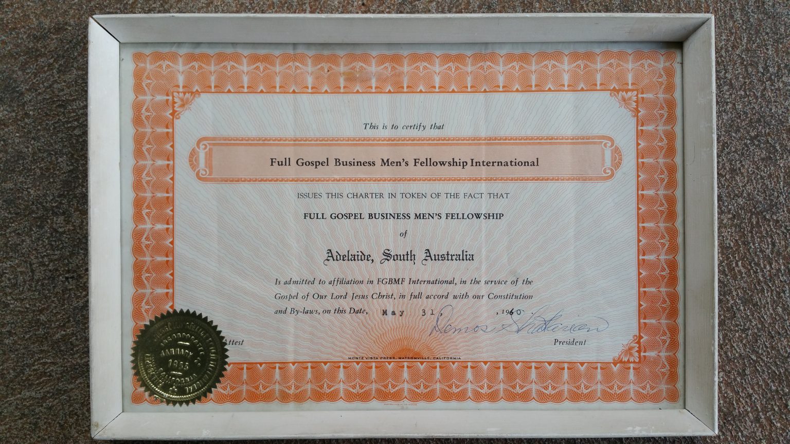 History of FGBMFI in Australia | Full Gospel Business Men's Fellowship ...